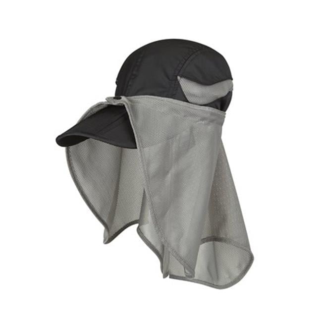 Juniper J7240 Nylon UV Folding Bill Cap, Black - Walmart.com