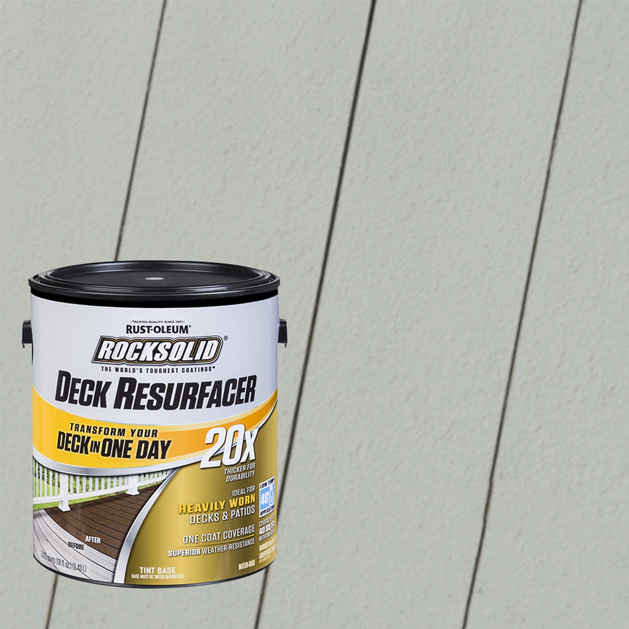 Juniper, Rust-Oleum RockSolid 20X Exterior Wood Deck Resurfacer-319386T ...