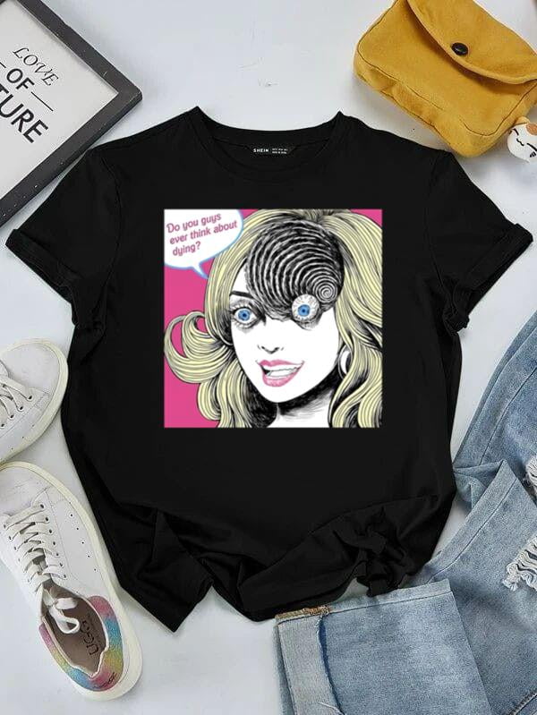 Junji Ito Dying Thoughts Horror Manga Uzumaki Tomie Gyo Style Unisex ...