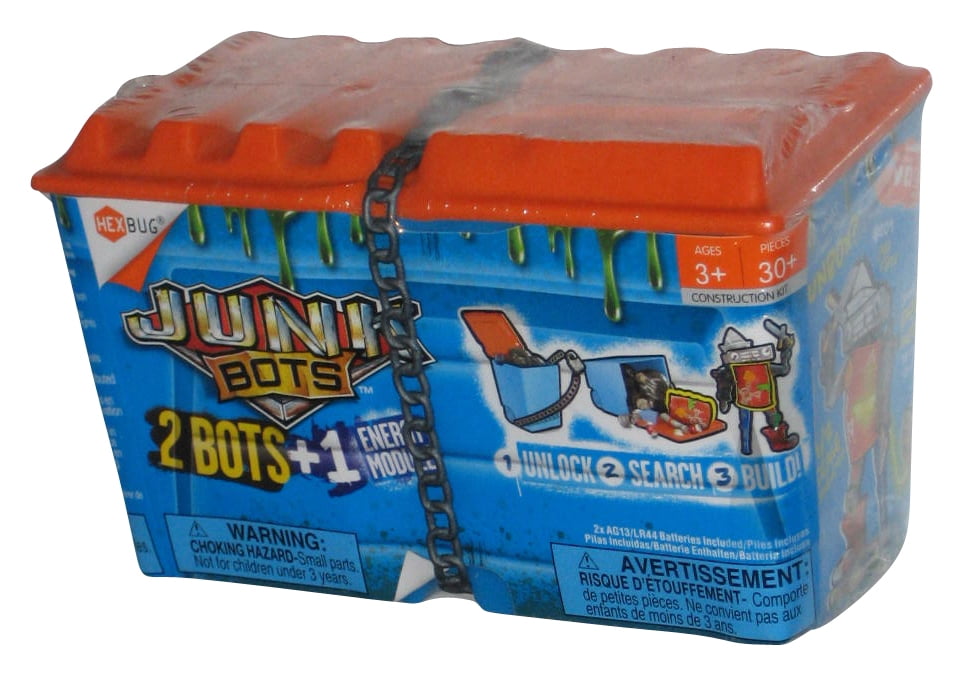 Junk Bots HexBug Build A Robot (2020) Mystery Blind Figure Trash Bin 2 ...