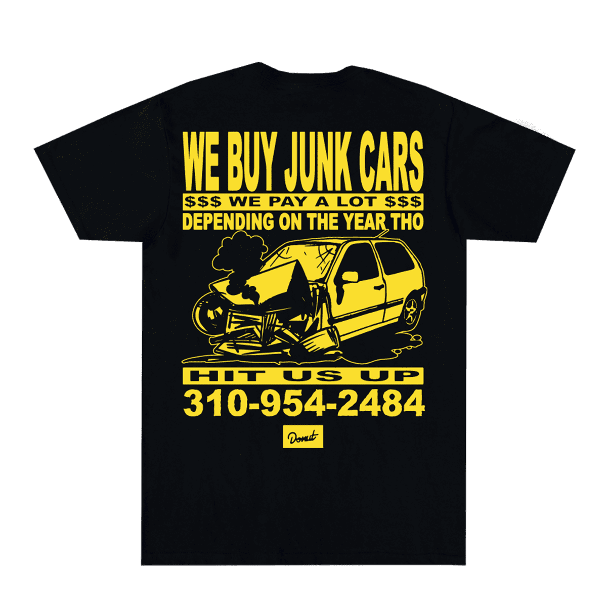 Junk Cars T-Shirt Unisex Short Sleeve Round Neck Tee Streetwear ...
