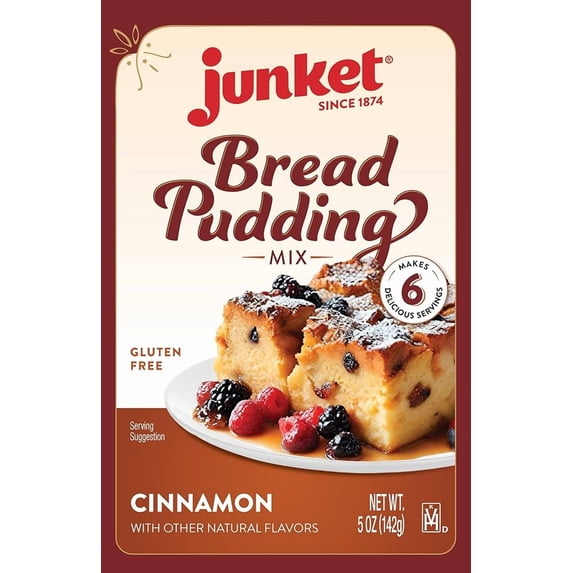 Junket Cinnamon Bread Pudding Mix 5 oz Box (Pack of 2) - Walmart.com