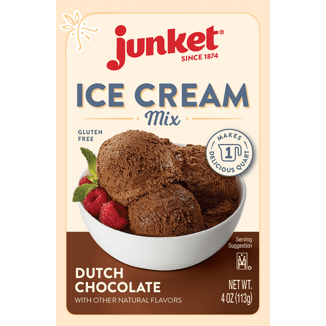 Junket Ice Cream Mix Dutch Chocolate, 4 Ounce - Walmart.com
