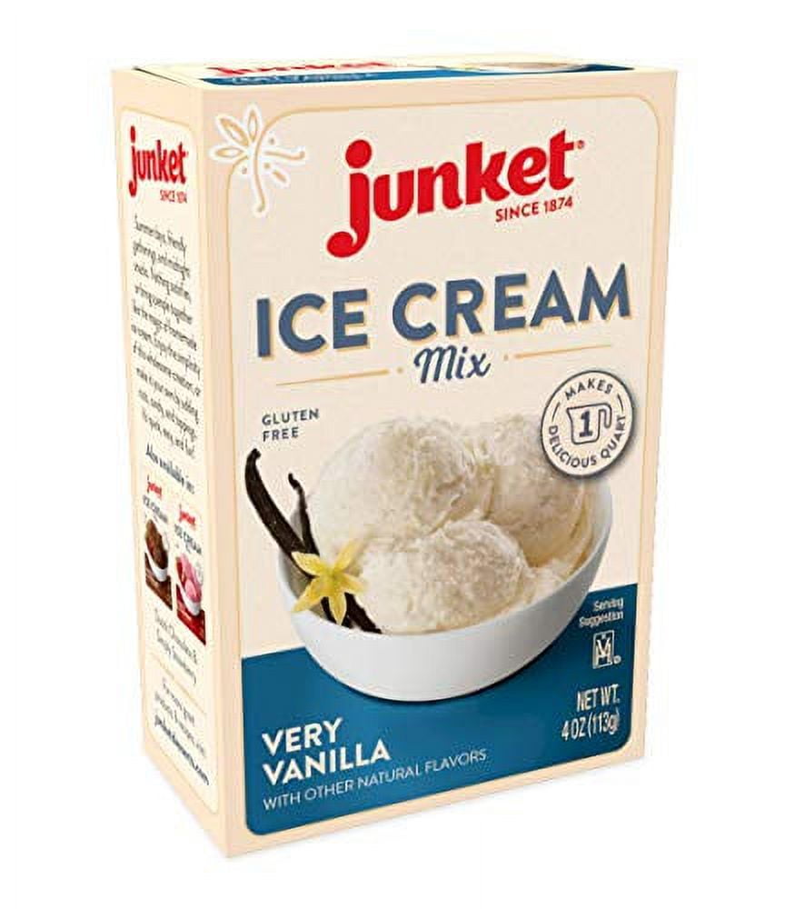 Junket Ice Cream Mix - Homemade Vanilla Ice Cream Mix - Premium Ice ...
