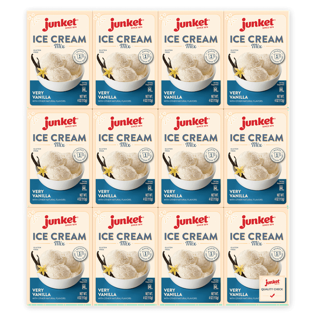 Junket Ice Cream Mix Very Vanilla, 4 Ounce (Pack of 12) - Walmart.com