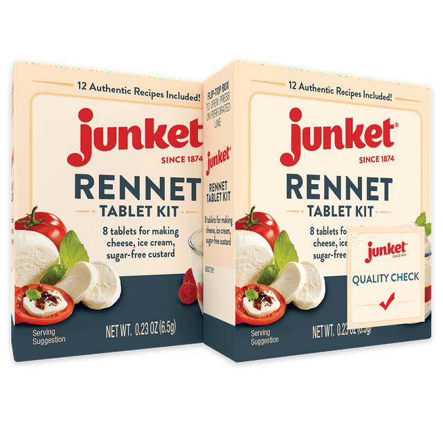 Junket Rennet Tablets for Cheese Making, Custard & Ice Cream, Gluten ...