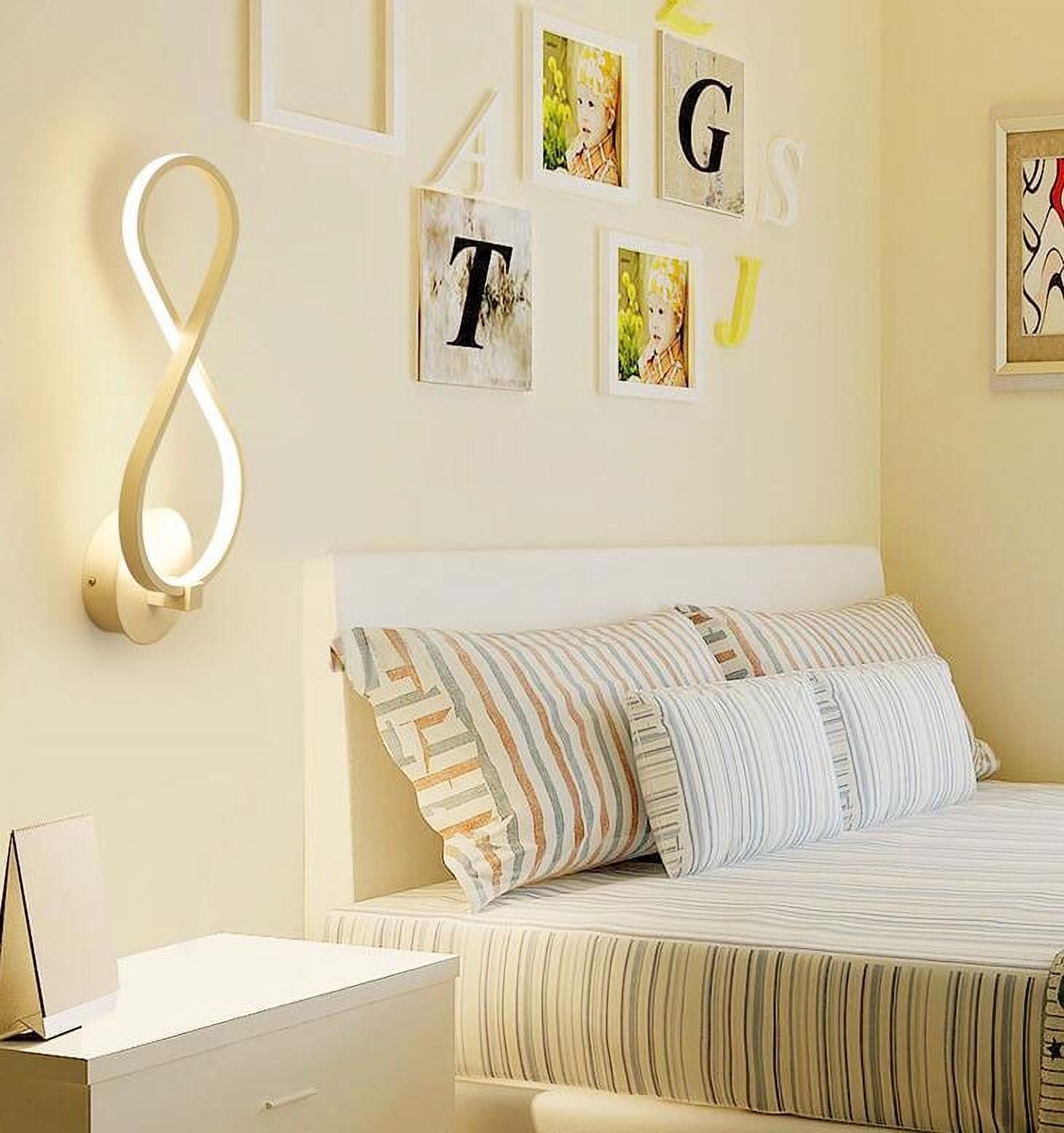 Juno Abstract 8 Vertical Light Fixture LED Side Wall Living Room Lights ...