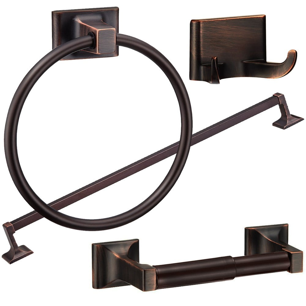 Juno Bath Accessory Set 4 Piece Hardware Finished in Rich Oil Rubbed ...