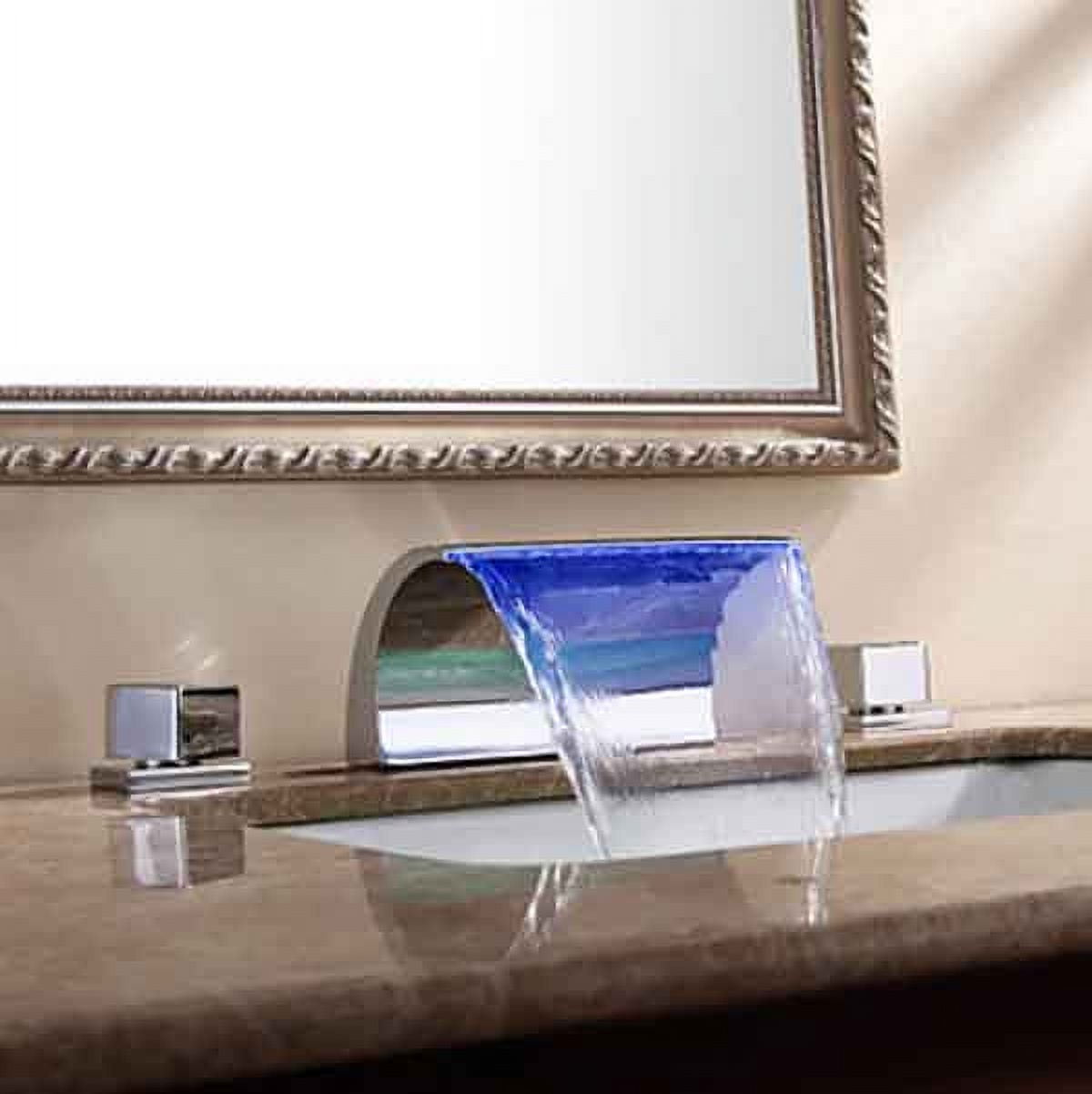 Juno Chrome Finish Waterfall Bathroom Basin Sink Faucet - Walmart.com