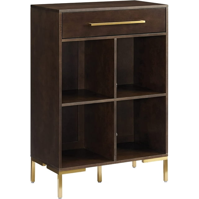 Juno Cube Bookcase Record Player St with Storage for Vinyl Records ...