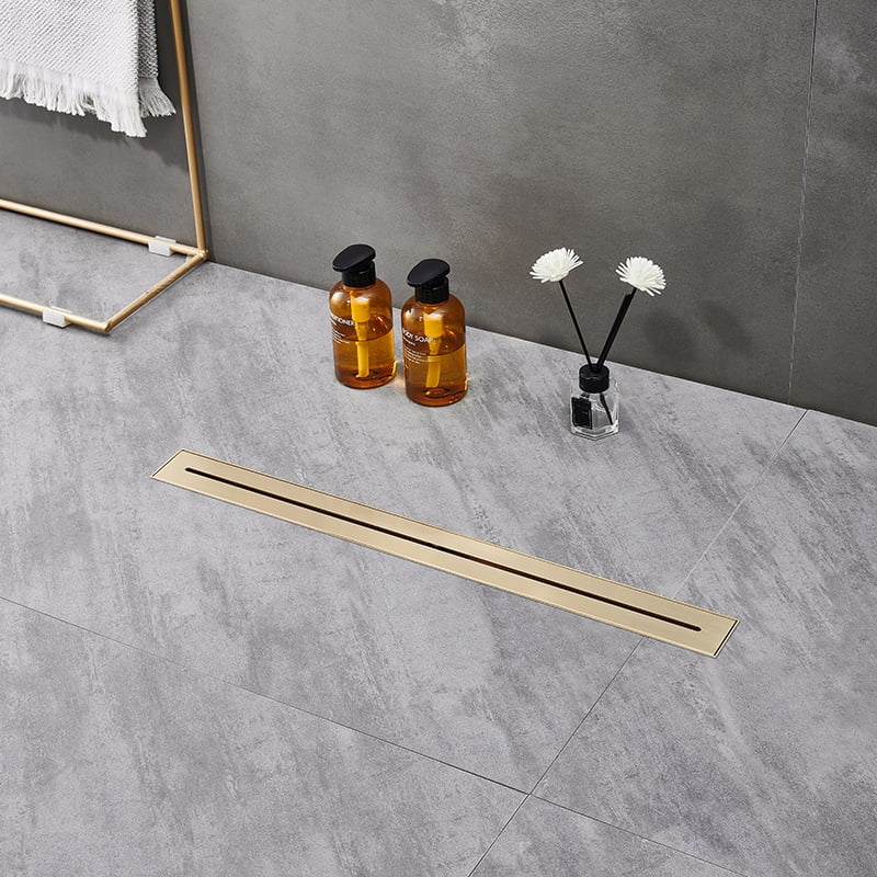 Juno LED Linear Shower Drain Flag Design Flange Body - Walmart.com