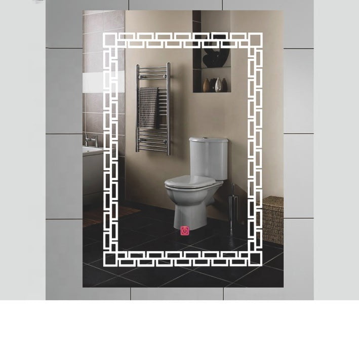 Juno New Wall Hanging Touch button Control Rectangle Bathroom LED ...