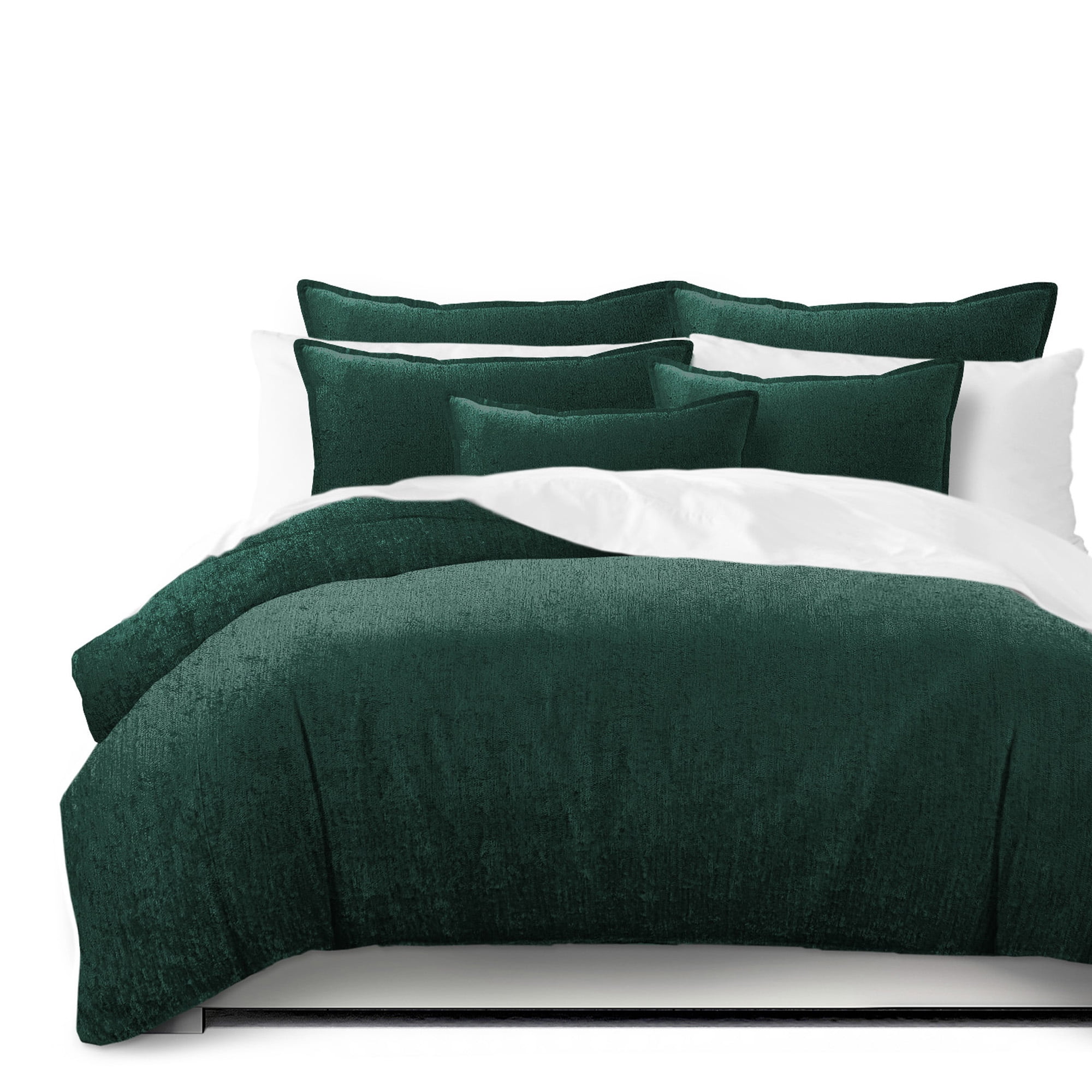 Juno Velvet Emerald Comforter Set Queen - Walmart.com