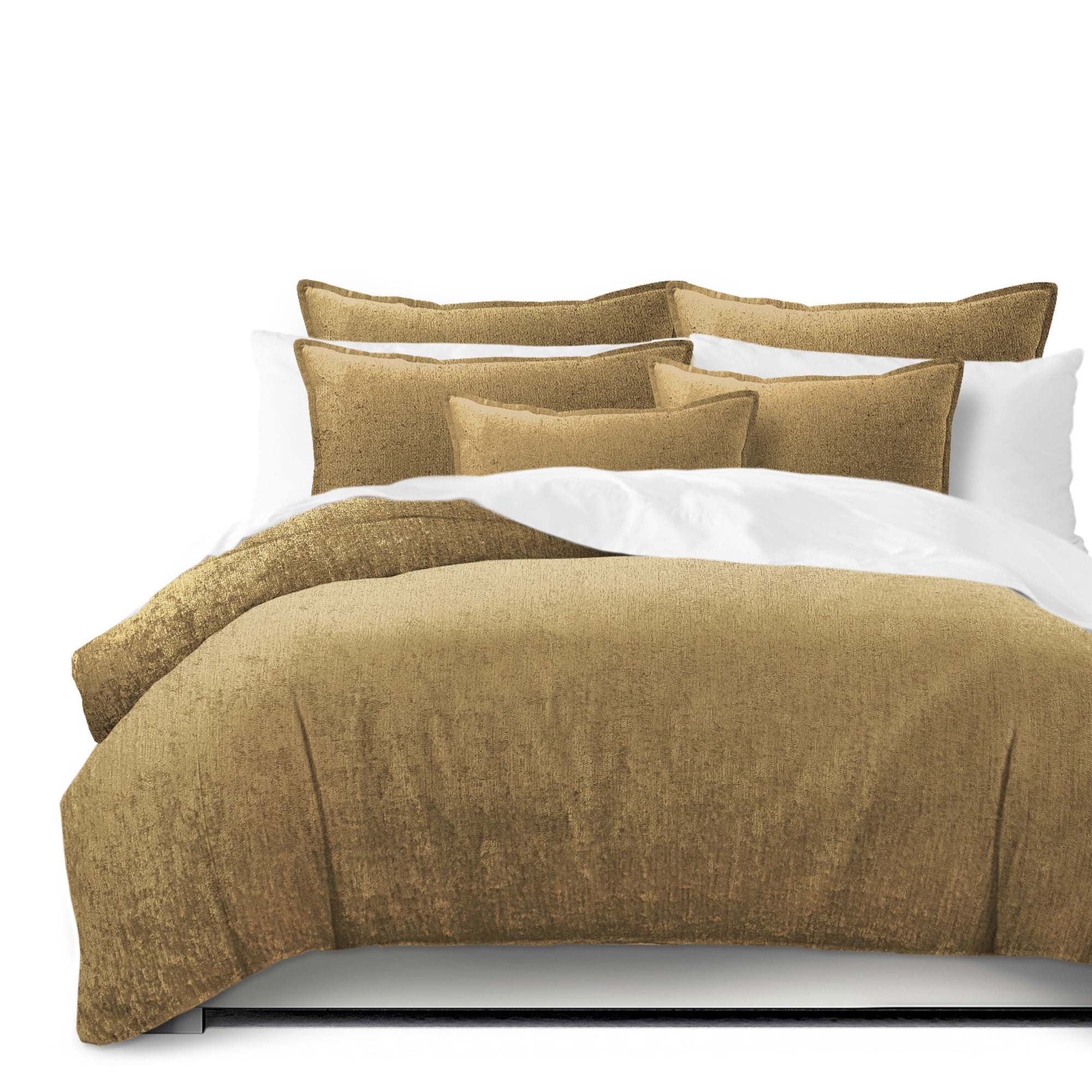 Juno Velvet Gold Comforter Set Queen - Walmart.com