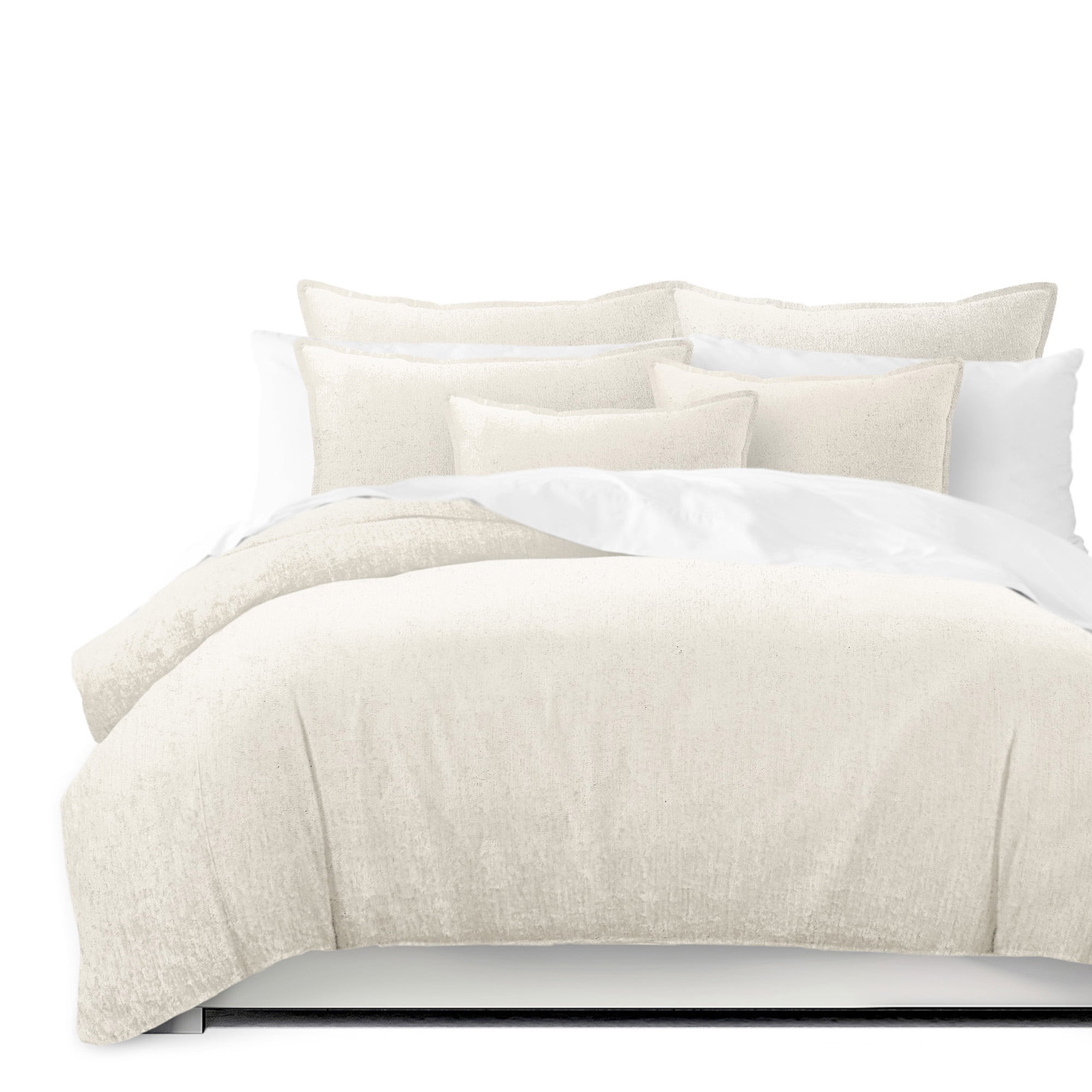 Juno Velvet Ivory Coverlet Set Twin - Walmart.com