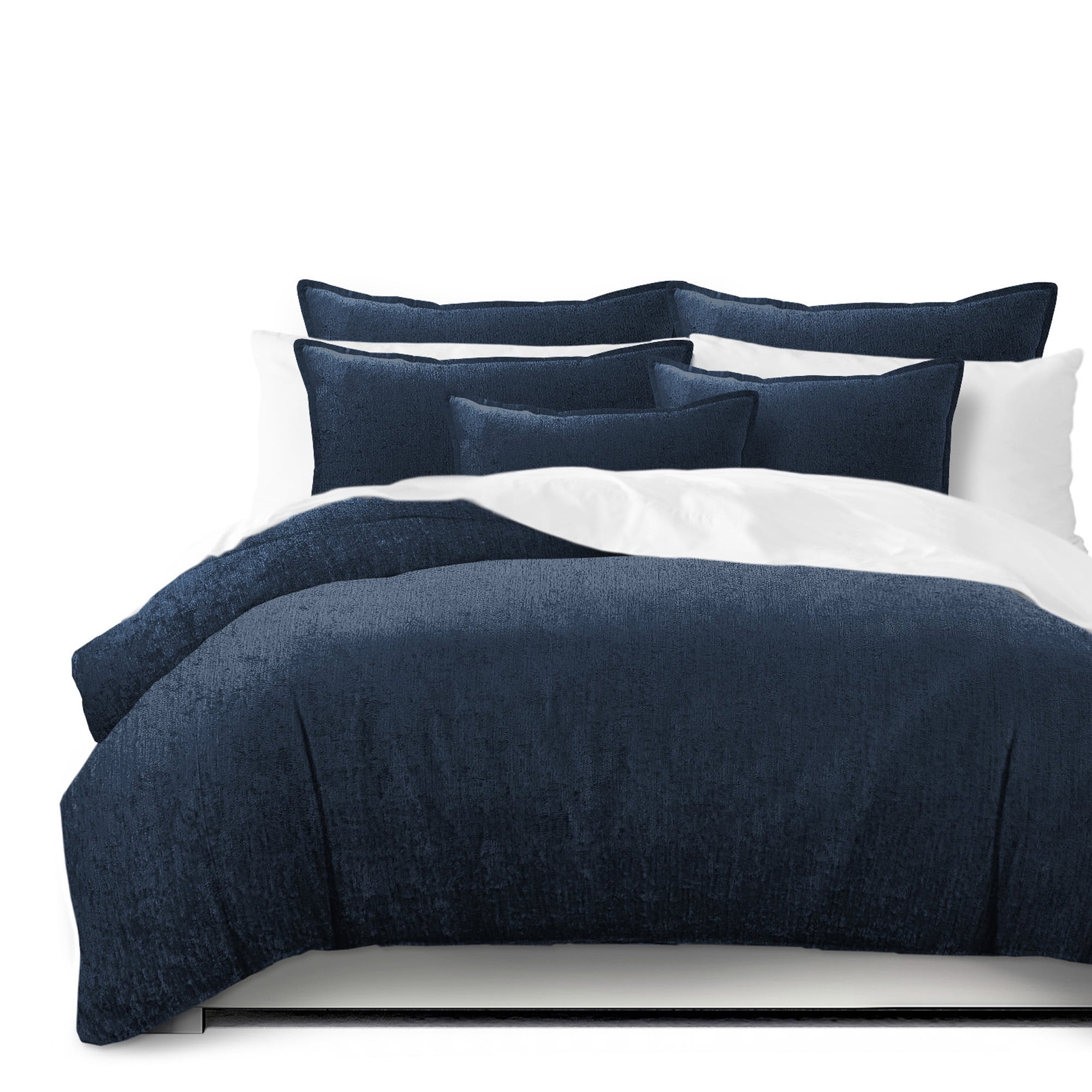 Juno Velvet Navy Comforter Set Queen - Walmart.com
