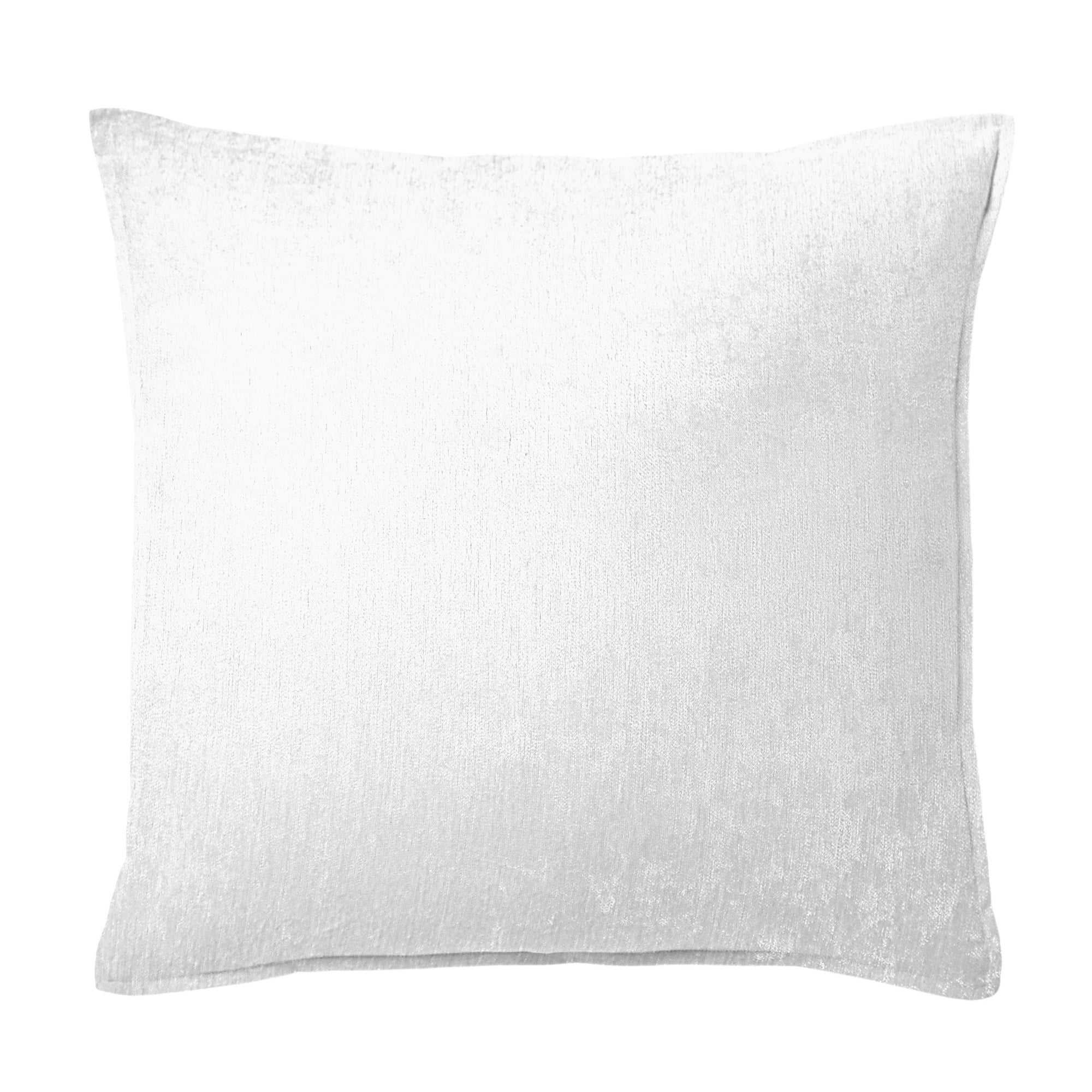 Juno Velvet White Decor Pillow (Feather Insert) 20" Square - Walmart.com