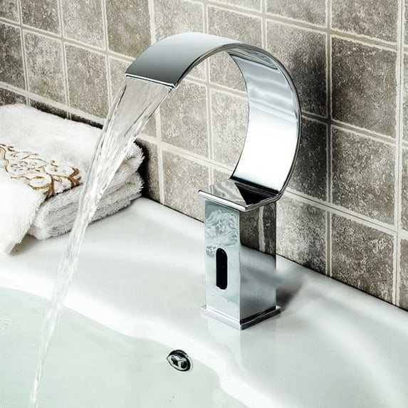 Juno Widespread Automatic Sensor Waterfall Bathroom Faucet - Walmart.com