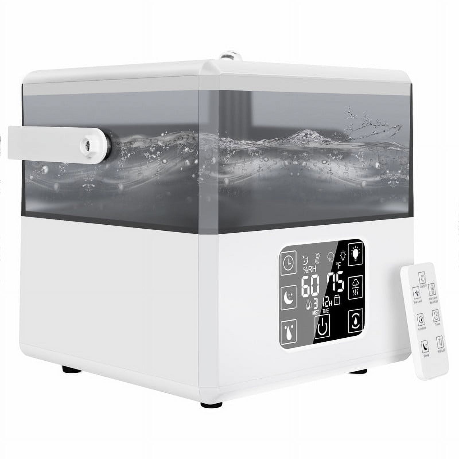 Junovo 6L Humidifier with Remote Control Ultrasonic Cool and Warm Mist ...