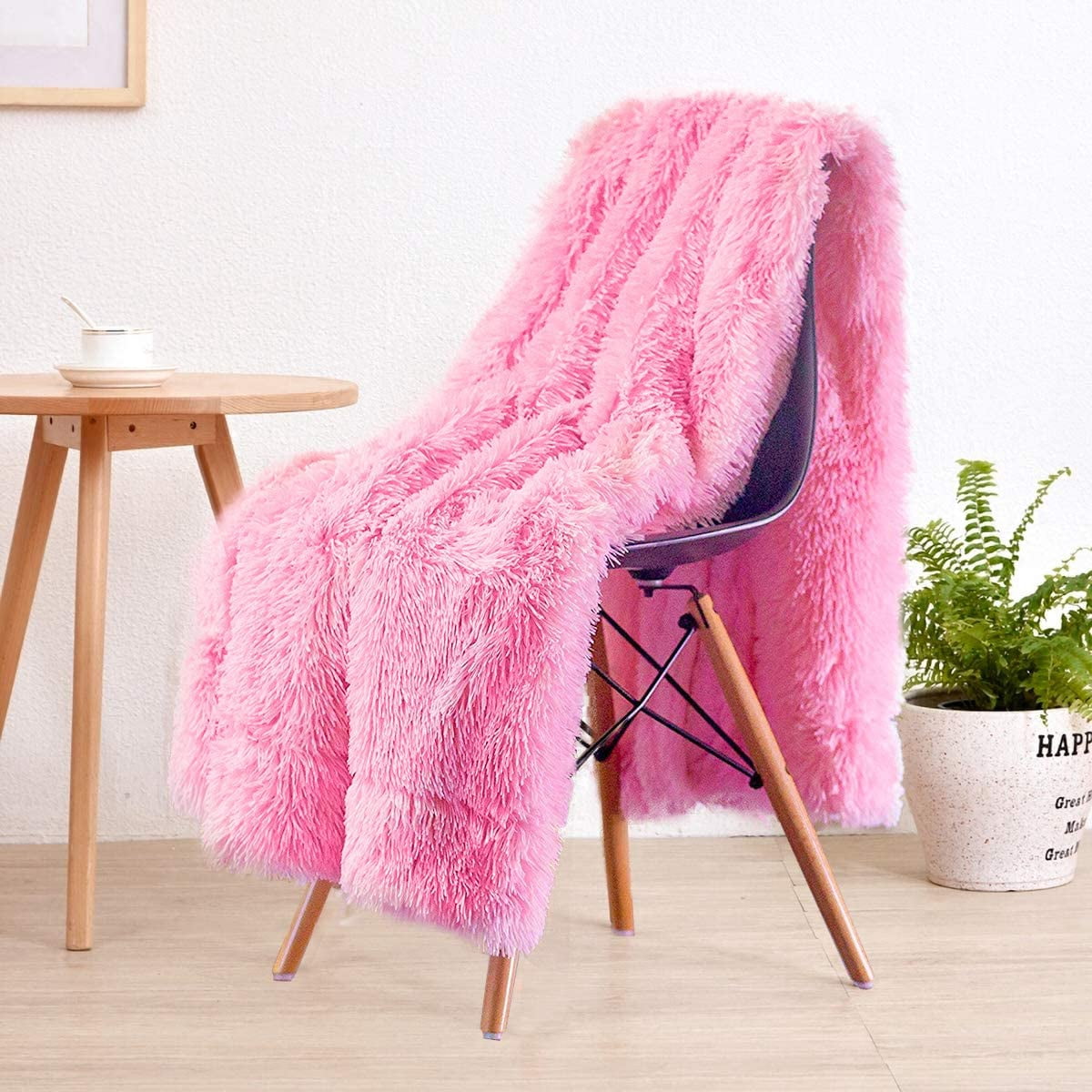 Junovo Super Soft Throw Blanket for Bed, Fluffy Cozy Plush Light ...