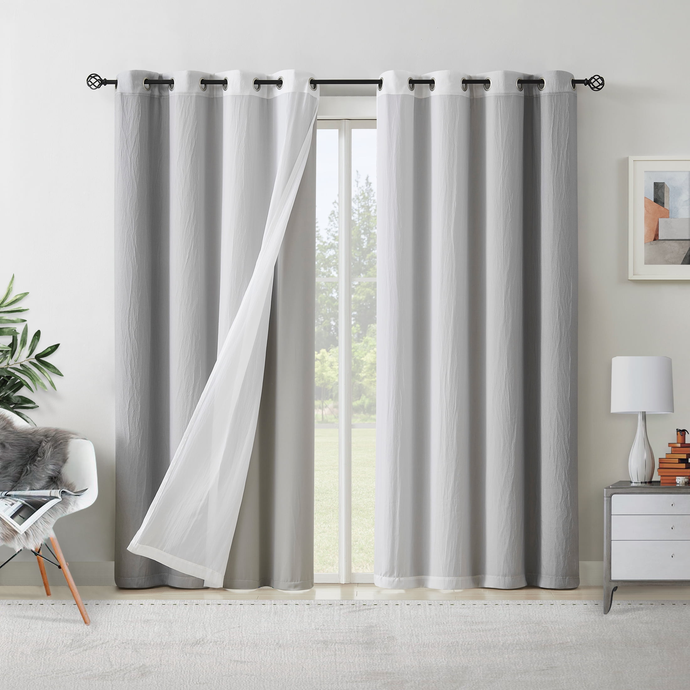 Junvictex Grey Blackout Window Curtains Stylish and Functional, Perfect ...