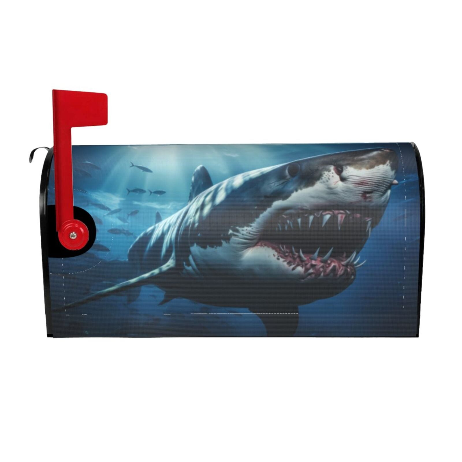 Junzan 3D Realistic Shark Pattern Mailbox Covers,Magnetic Mailbox ...