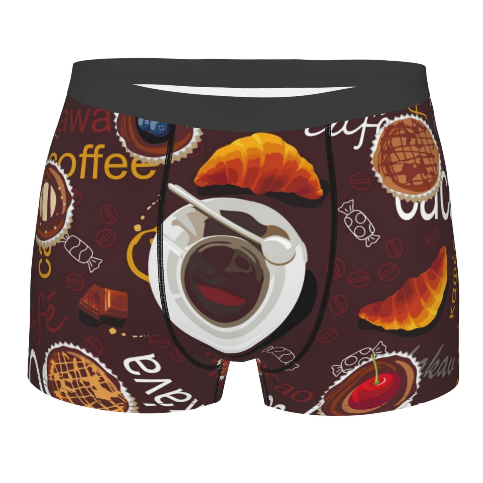 Junzan A Cup Of Black Coffee On A Saucer Mens Underwear Boxer Briefs ...