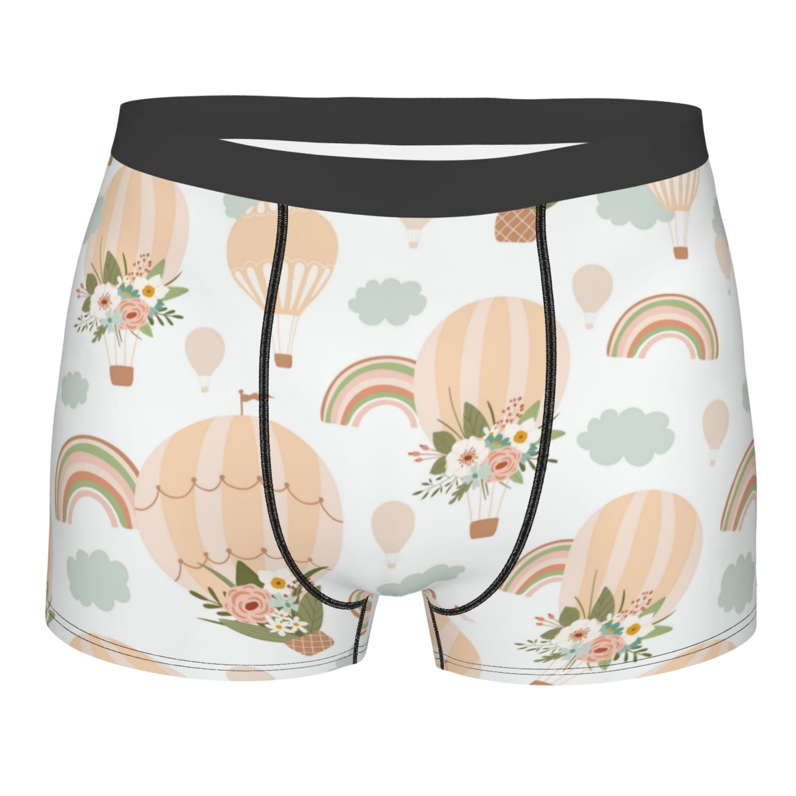 Junzan Air Balloon And Flower Mens Underwear Boxer Briefs For Men’s ...