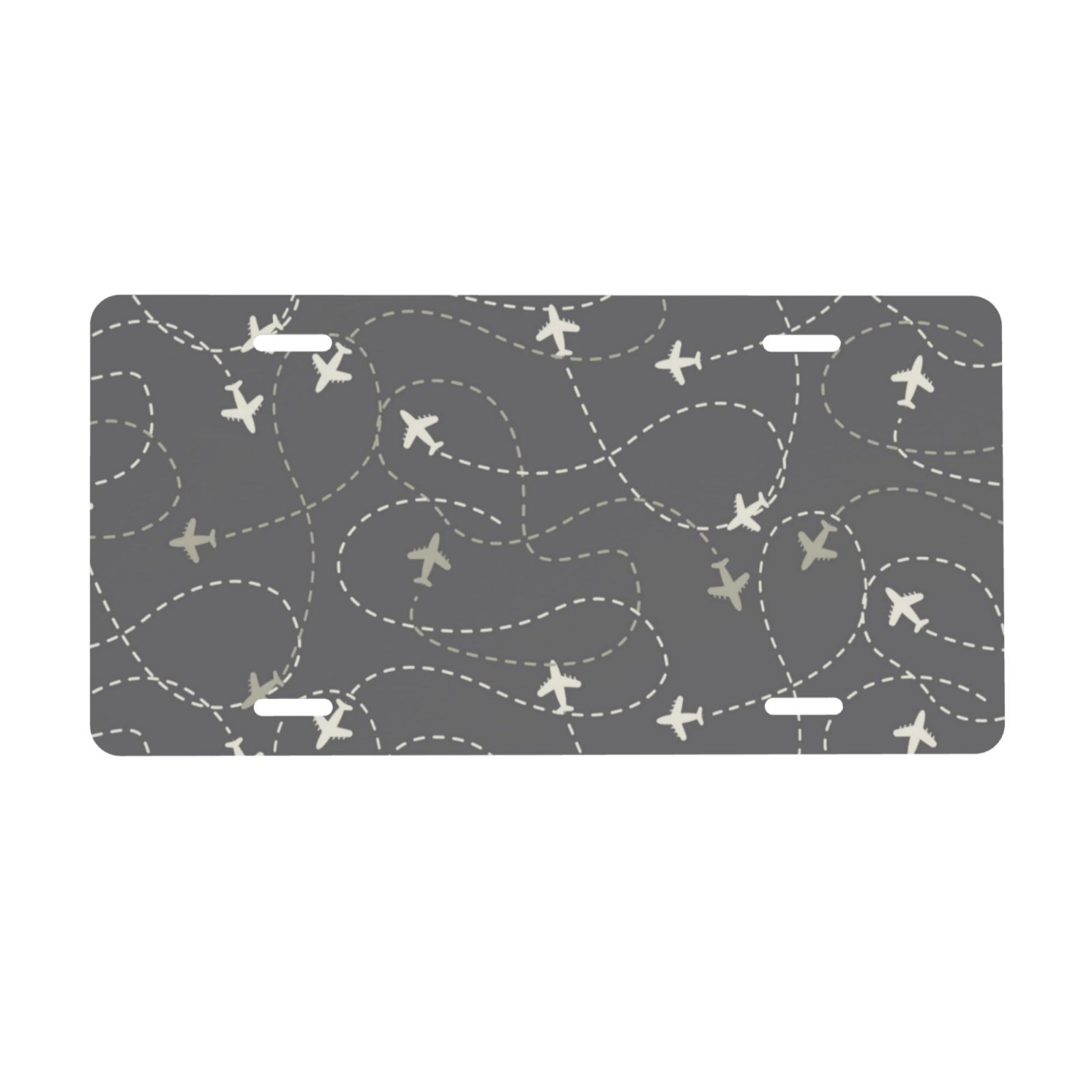 Junzan Airplane Routes Around The World Front License Plate Covers ...