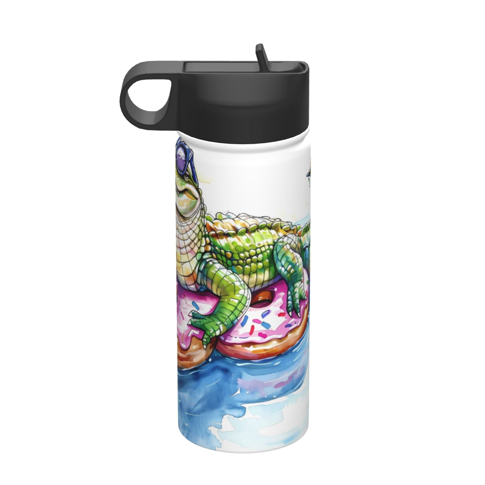 Junzan Alligator Donut Pool Float Pattern Stainless Steel Sports Water ...