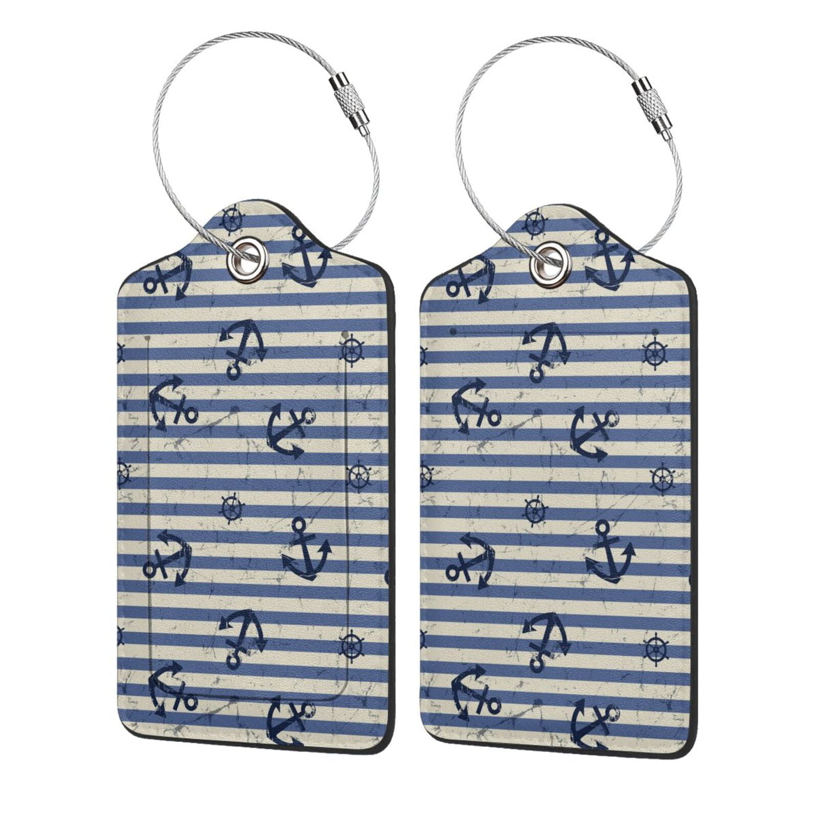 Junzan Anchors And Steering Wheel for Luggage Tags,Leather Luggage Tags ...