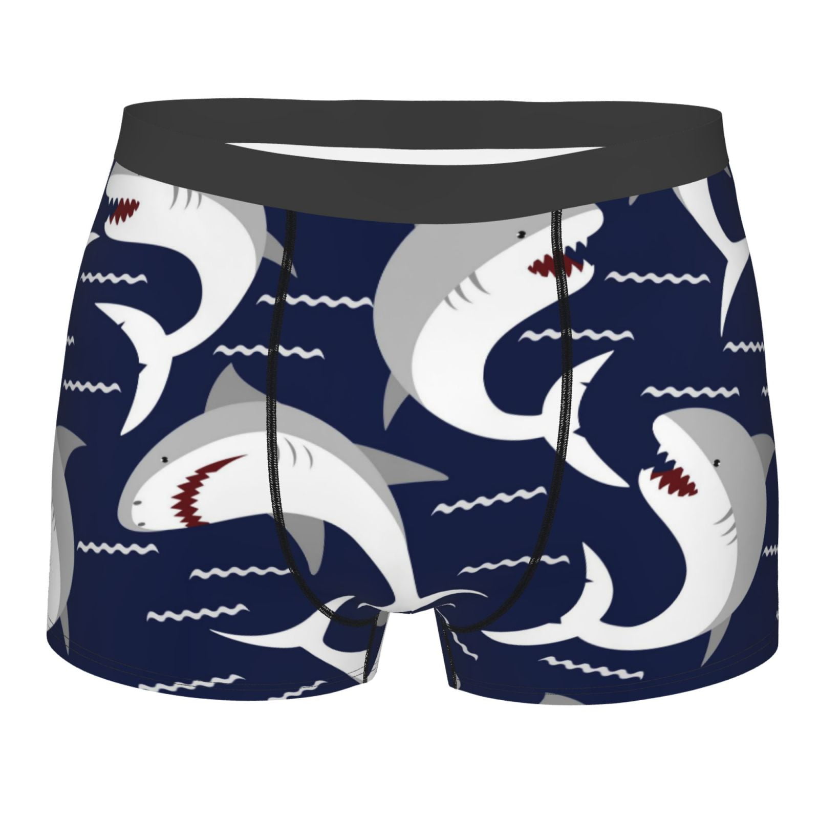 Junzan Angry Shark Mens Underwear Boxer Briefs For Men’s - Medium ...