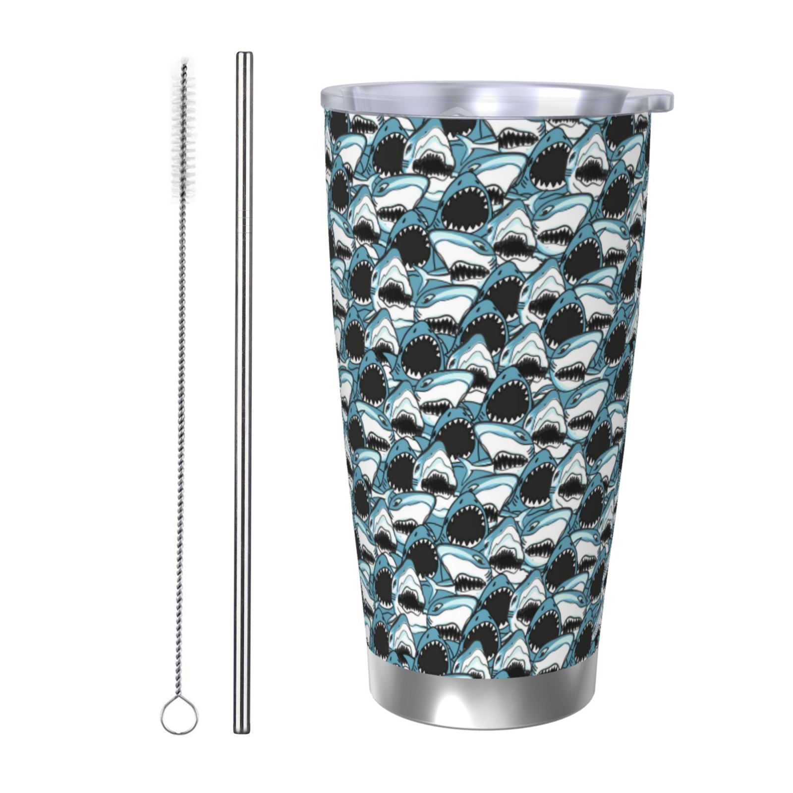 Junzan Angry Shark for 20oz Stainless Steel Insulated Car Cup with ...