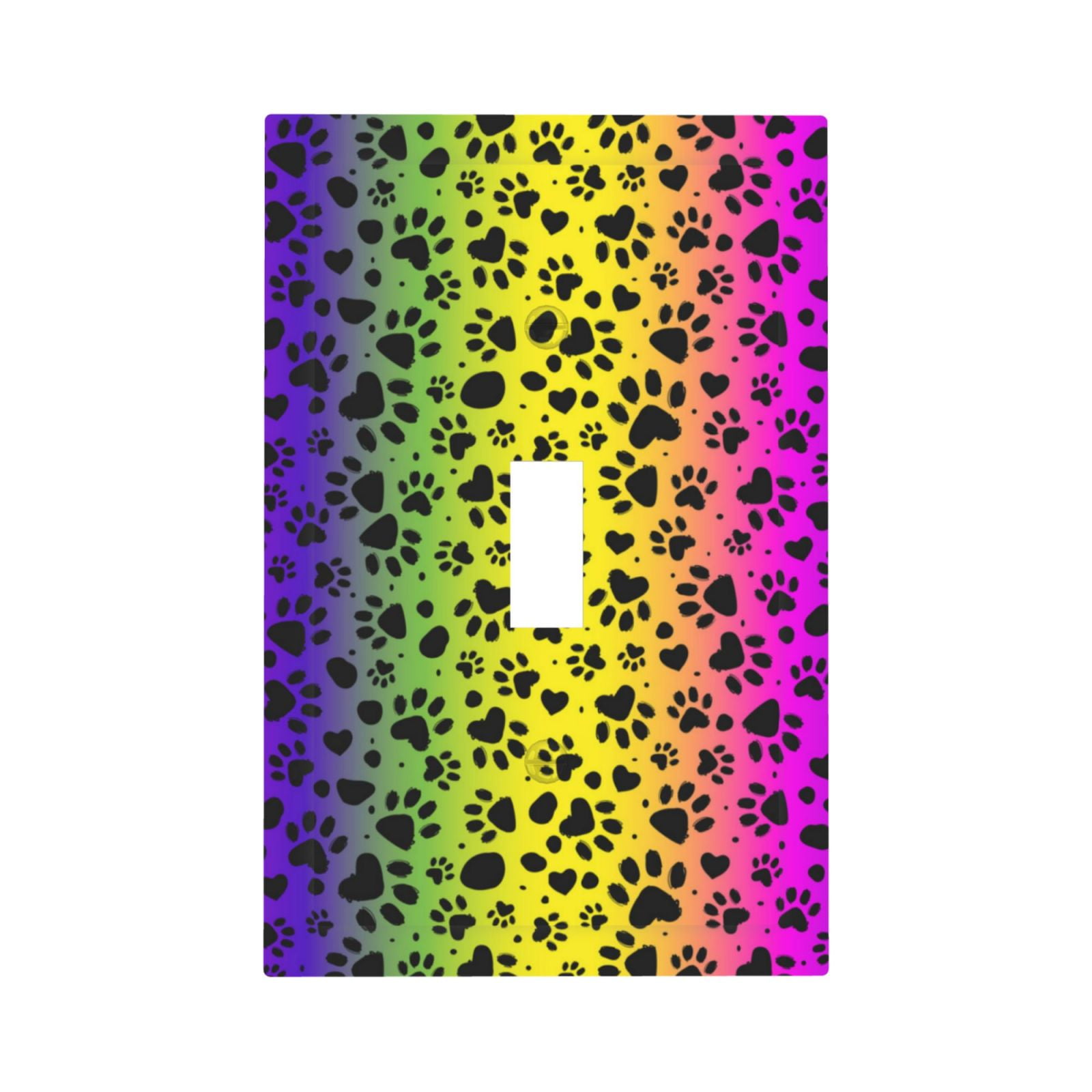 Junzan Animal Paw Rainbow for Electrical Outlet Covers, 5" x 3 ...