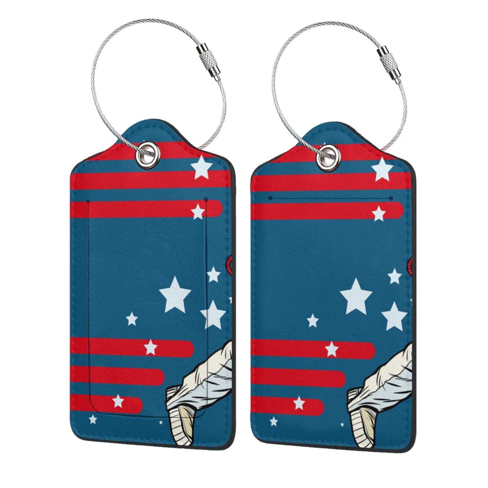 Junzan Astronaut Runs Forward for Luggage Tags,Leather Luggage Tags for ...