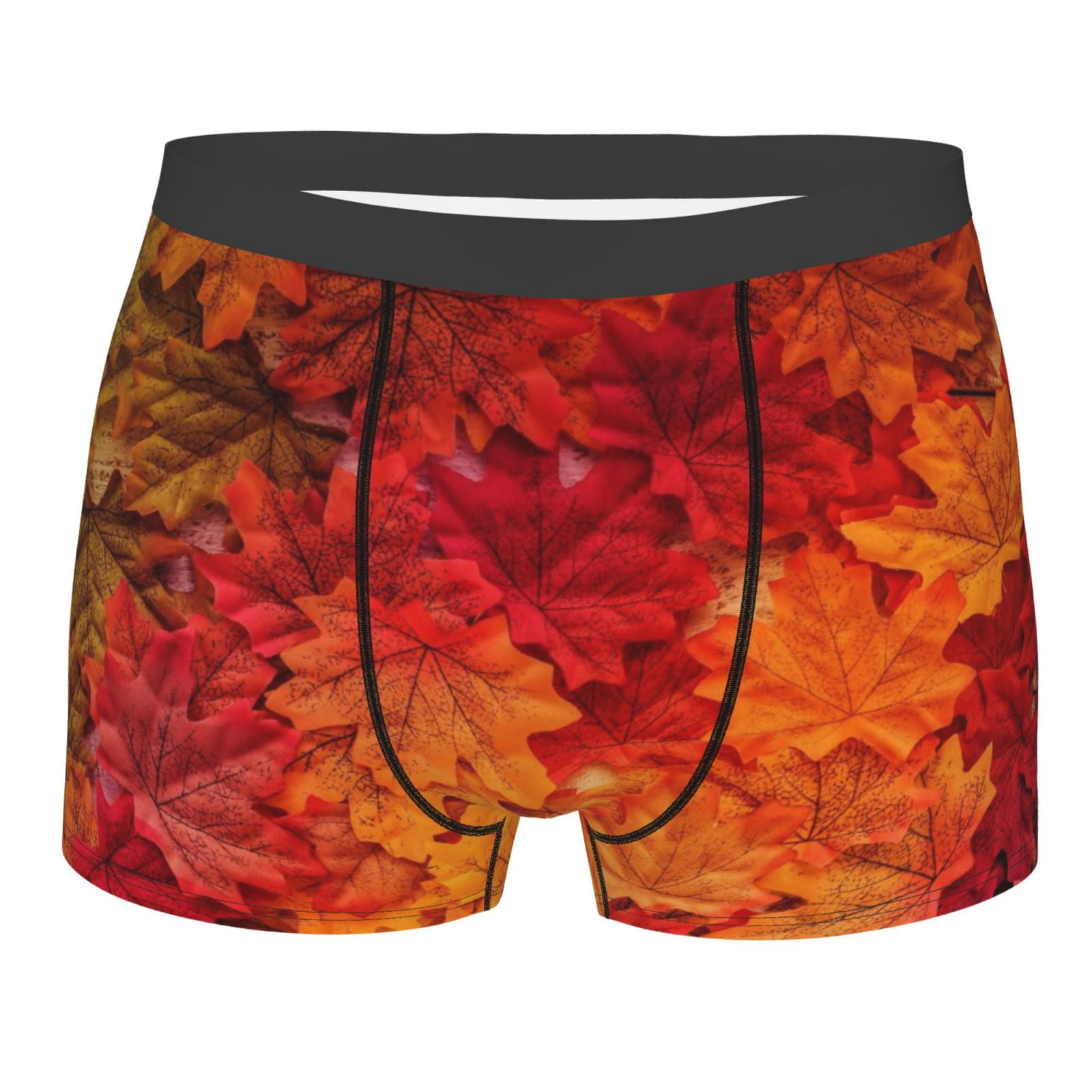 Junzan Autumn Leaf Mens Underwear Boxer Briefs For Men’s - Large ...