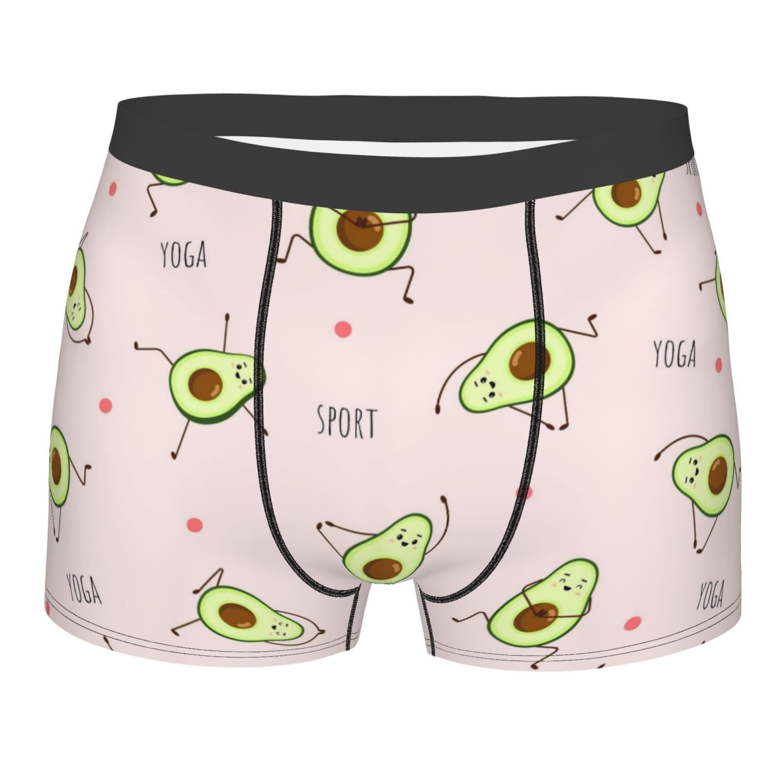 Junzan Avocado Doing Sport Yoga Mens Underwear Boxer Briefs For Men’s ...