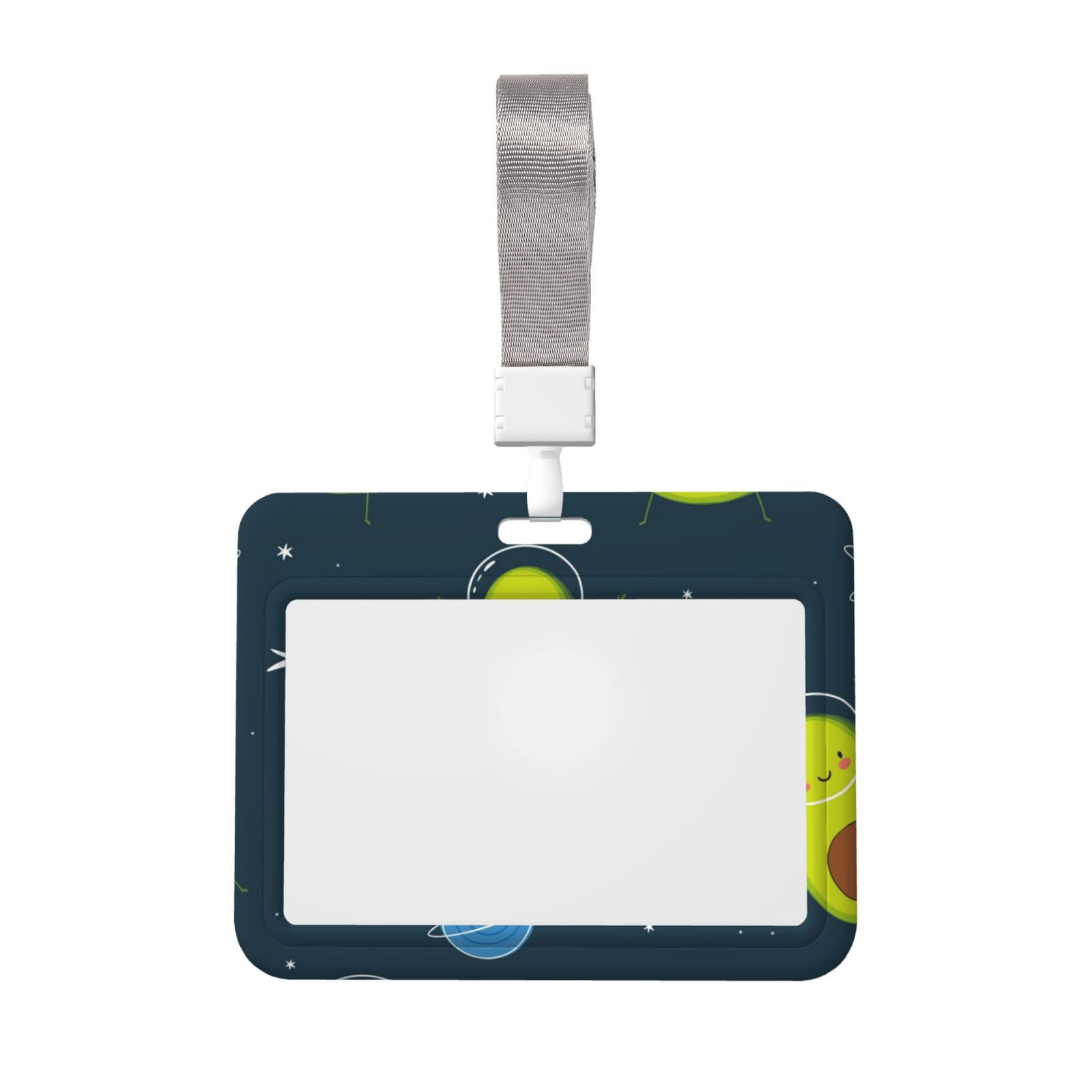 Junzan Avocado In Space Id Badge Holder With Windows Key Card Work ...
