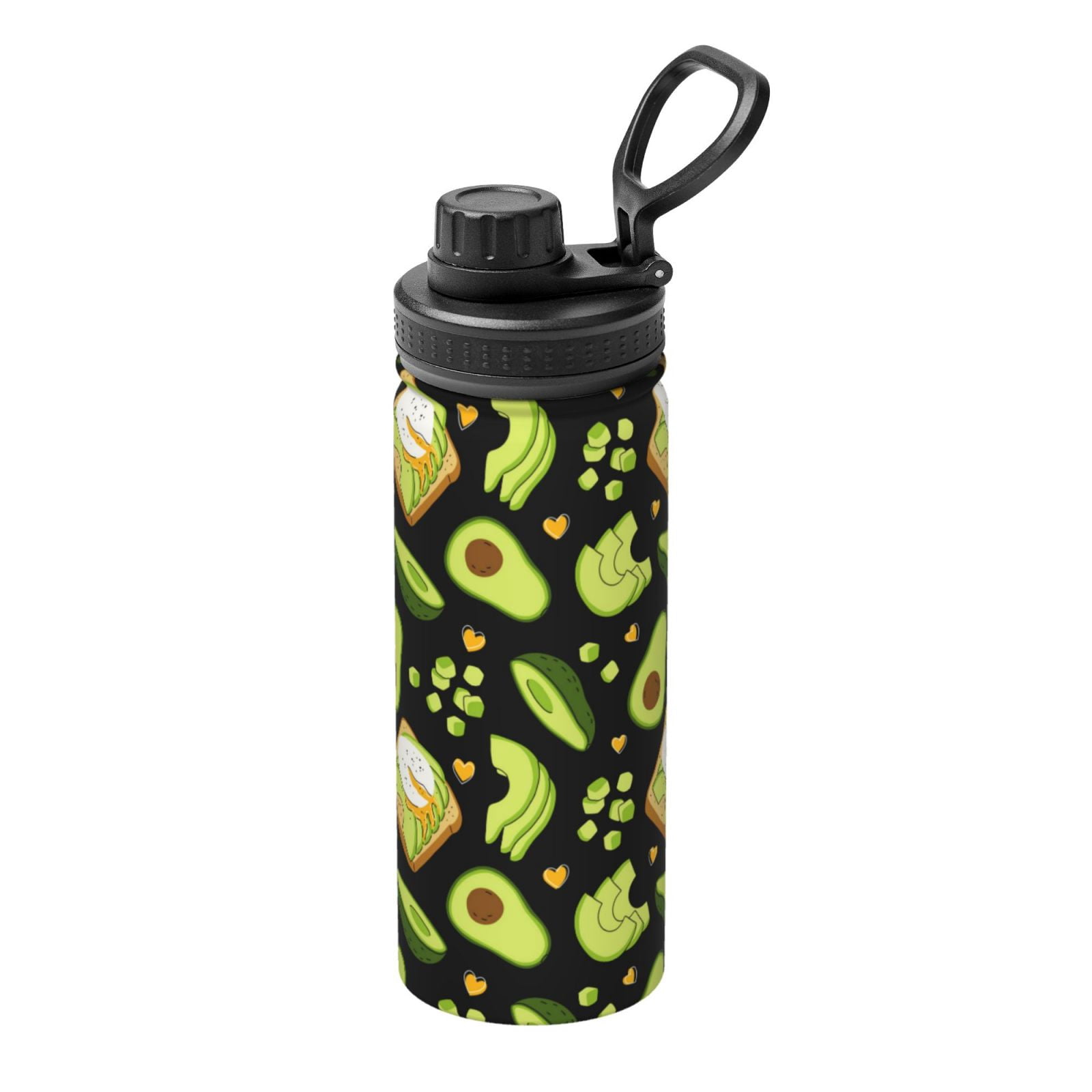 Junzan Avocado Toast Pattern 18OZ Stainless Steel Sports Water Cup ...