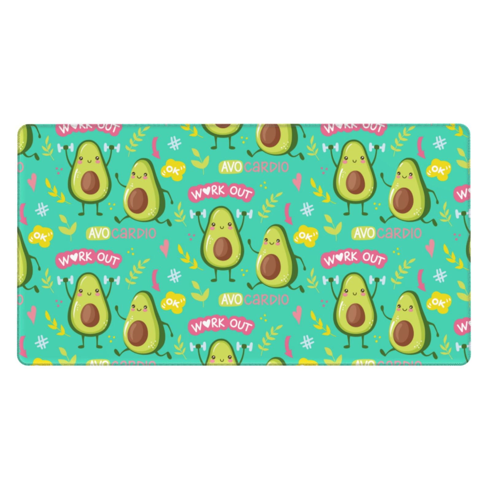Junzan Avocado Work Out Extra Large Mouse Pad For Boys Girl Men Women ...