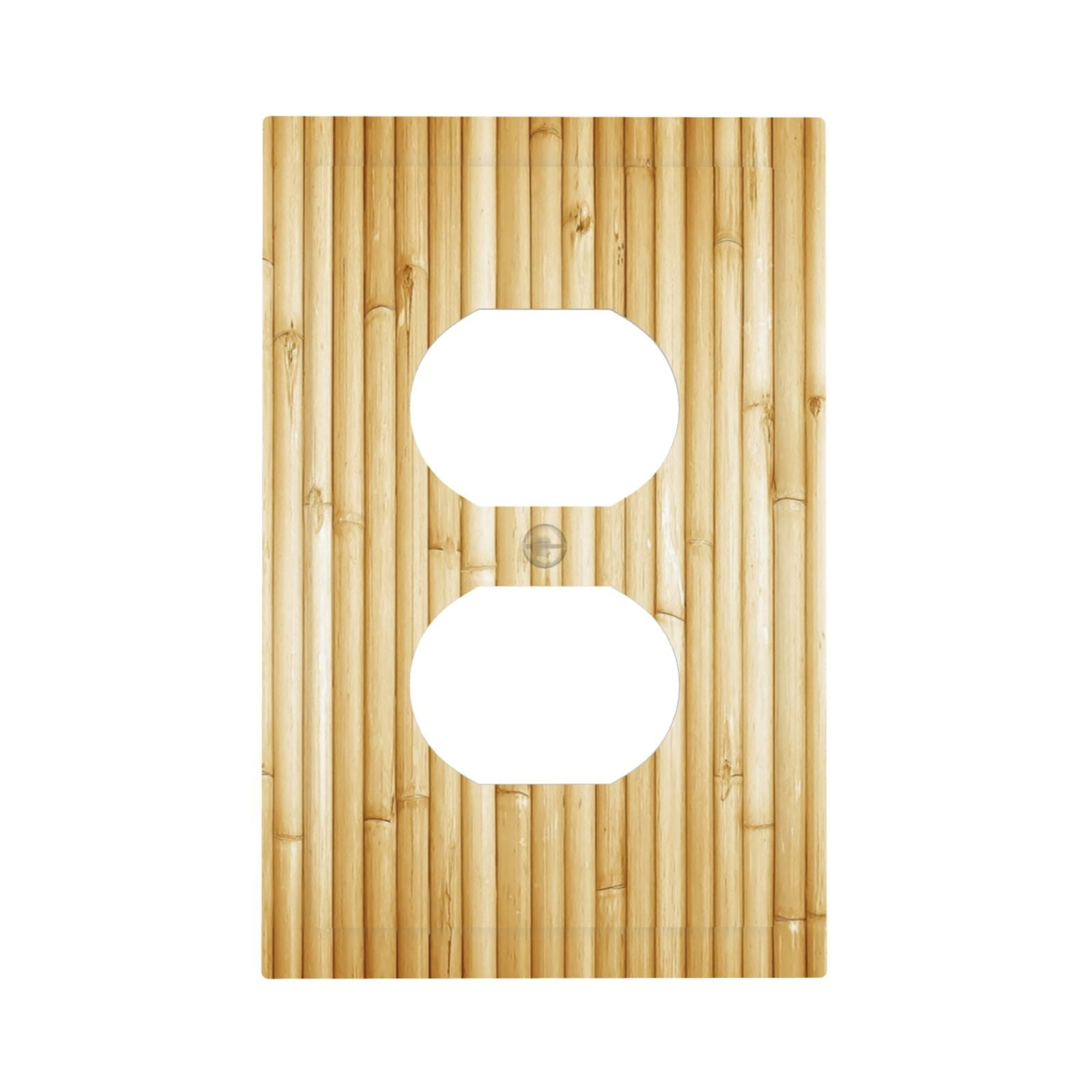 Junzan Bamboo Wall for Electrical Outlet Covers, 5" x 3" Electric ...