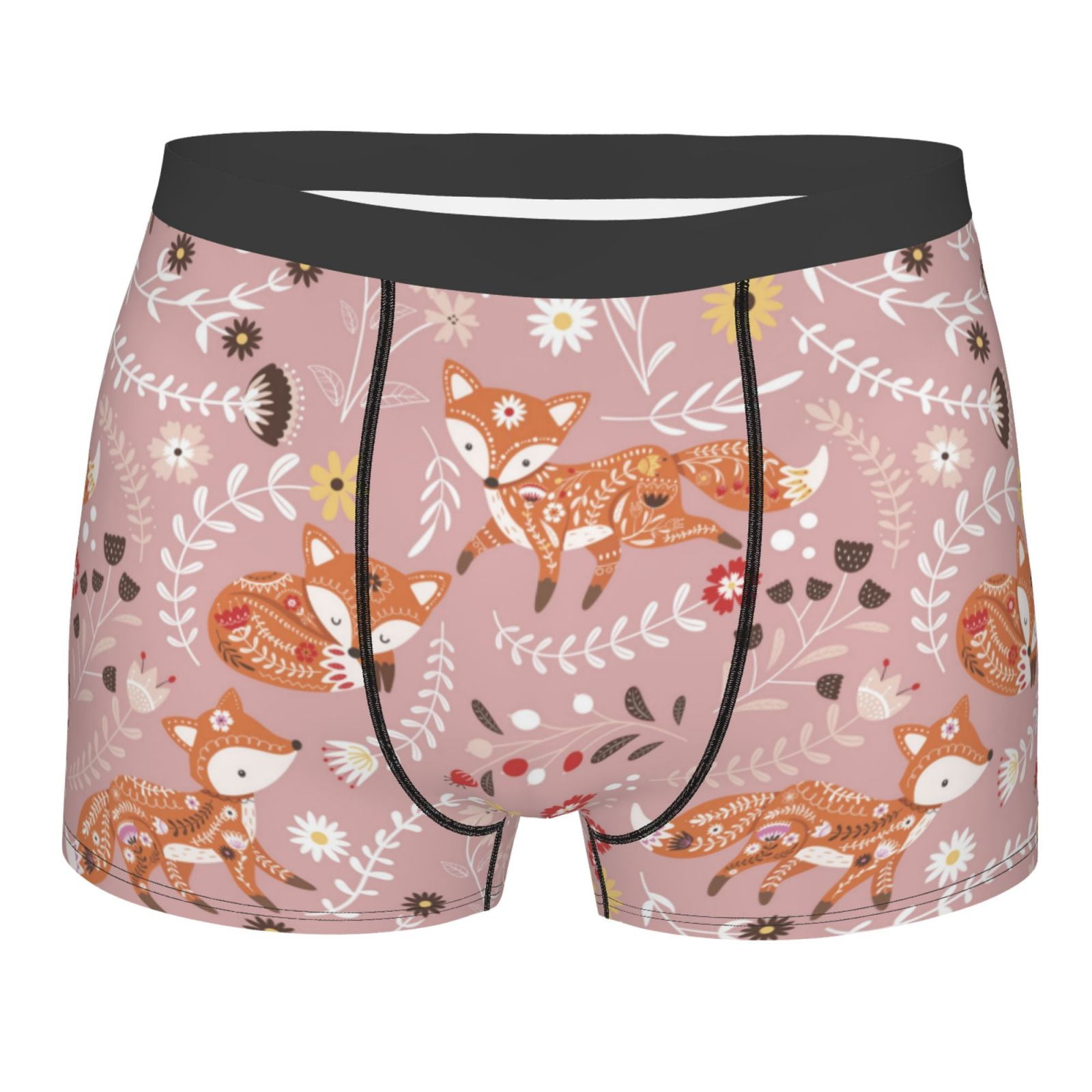 Junzan Beautiful Fox Mens Underwear Boxer Briefs For Men’s - Medium ...