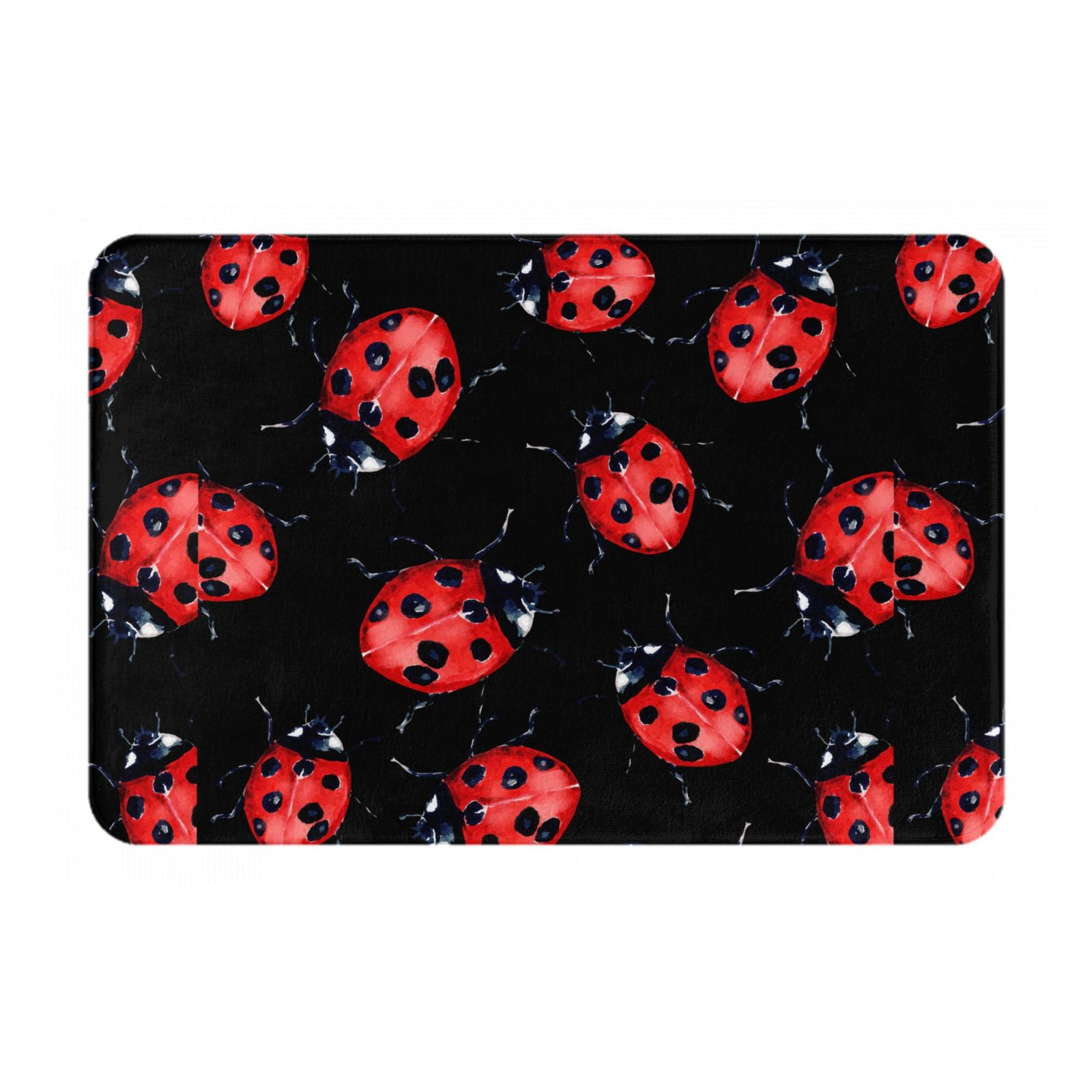 Junzan Beautiful Red Ladybug Custom Funny Welcome Doormat Personalized ...