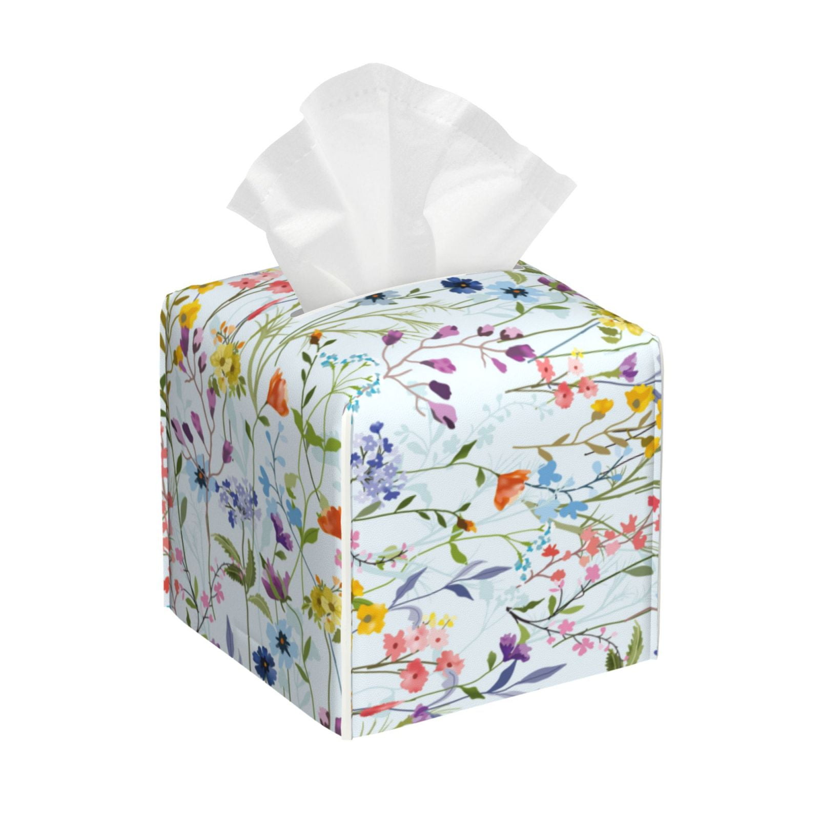 Junzan Beautiful wild flower forest for Tissue Box Cover Holder, Square ...