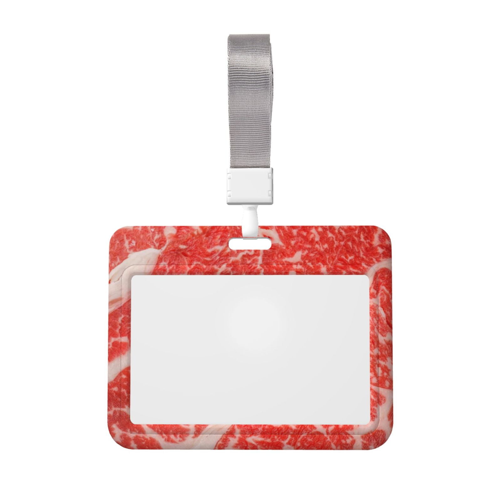 Junzan Beef Steaks Id Badge Holder With Windows Key Card Work Badge ...