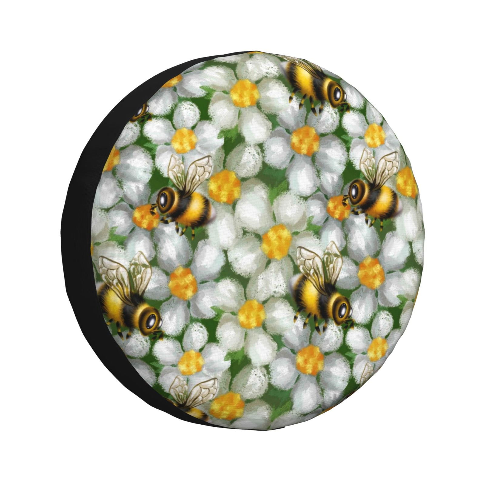 Junzan Bees And Flower Tire Cover Wheel Protector for Truck SUV Trailer ...