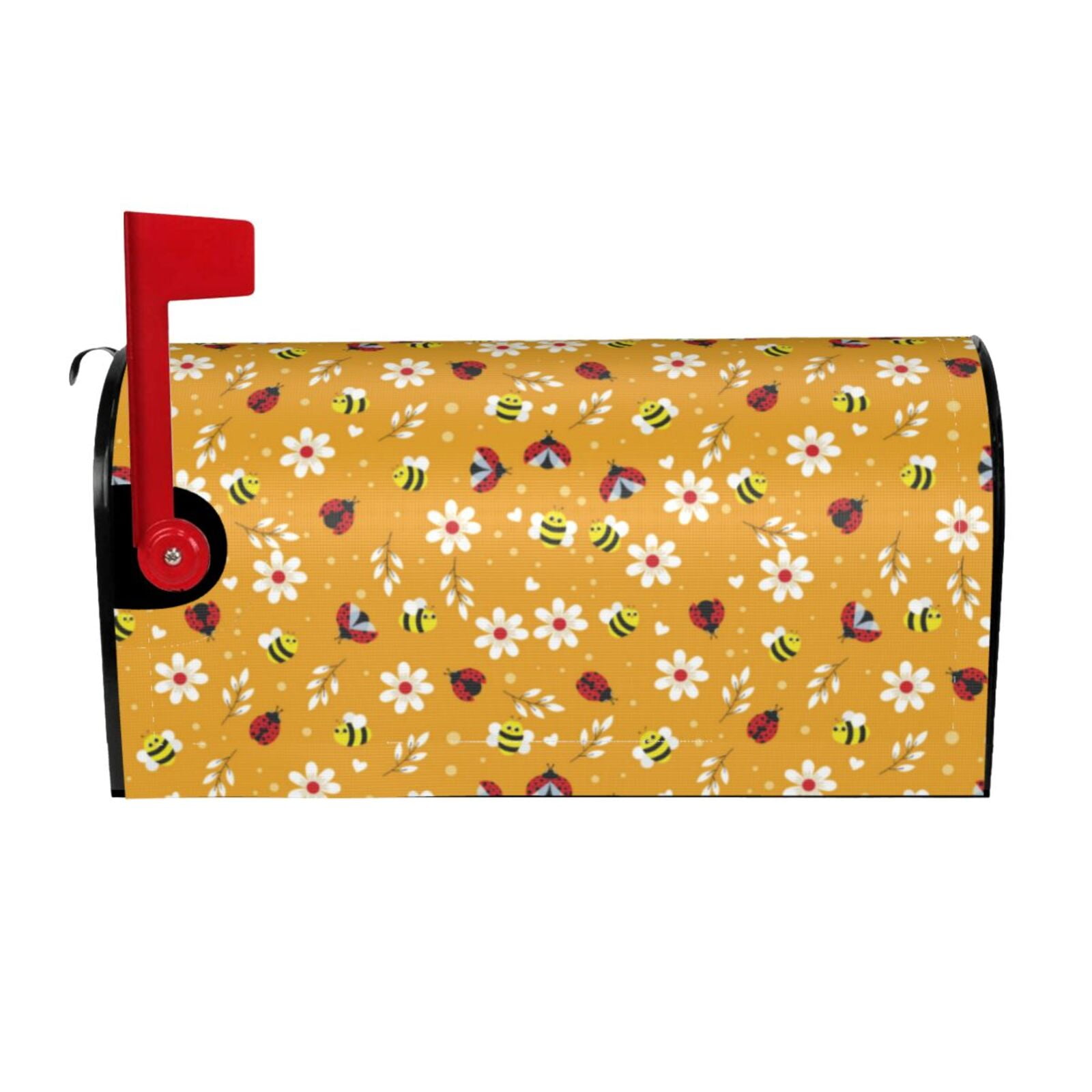 Junzan Bees And Ladybug Pattern Mailbox Covers,Magnetic Mailbox ...
