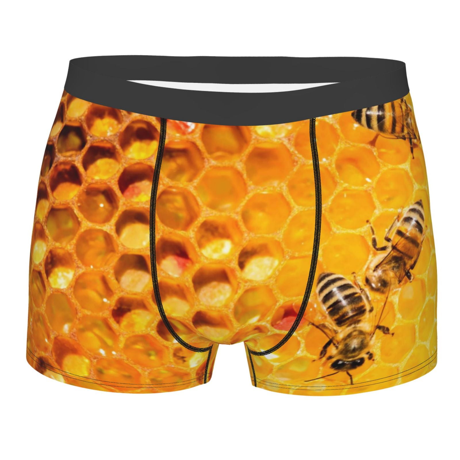Junzan Bees On Hive Honeycomb Mens Underwear Boxer Briefs For Men’s ...