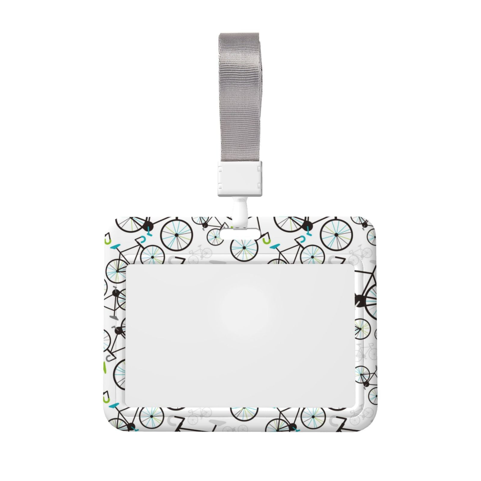 Junzan Bicycle ID Badge Holder with Windows Key Card Work Badge Sleeve ...