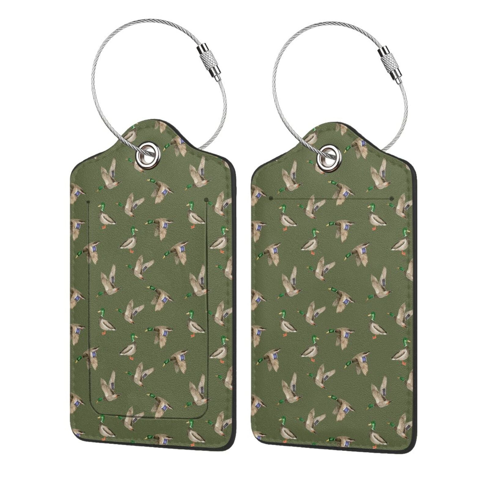 Junzan Birds Wild Ducks for Luggage Tags,Leather Luggage Tags for ...